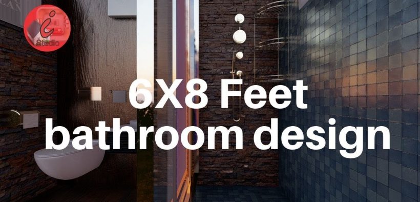 Bathroom design | 6X8 Feet bathroom design with vanity sink and toilet ...